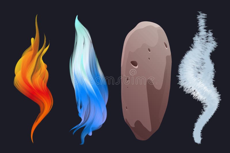 Terra Fuoco Acqua Aria Illustrazioni, Vettoriali E Clipart Stock ...