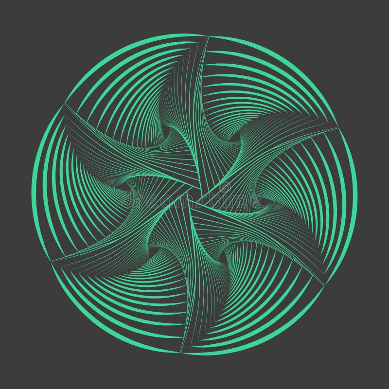 Elemento Abstracto Del Spirograph Spirograph Del Vector Ilustración del ...