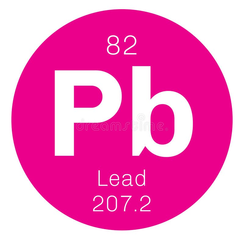 Piombo Elemento Chimico Pb Segno Di Piombo Con Numero Atomico Elemento ...