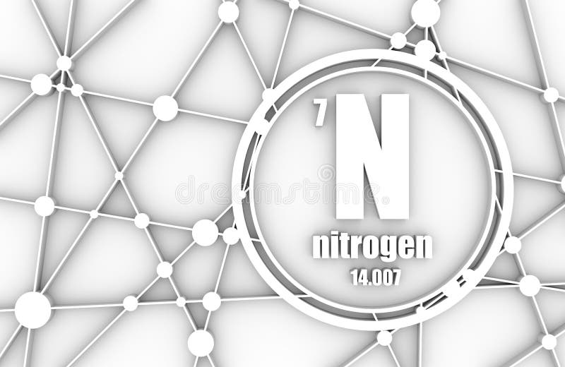 Elemento Chimico Dell'azoto Illustrazione di Stock - Illustrazione di ...