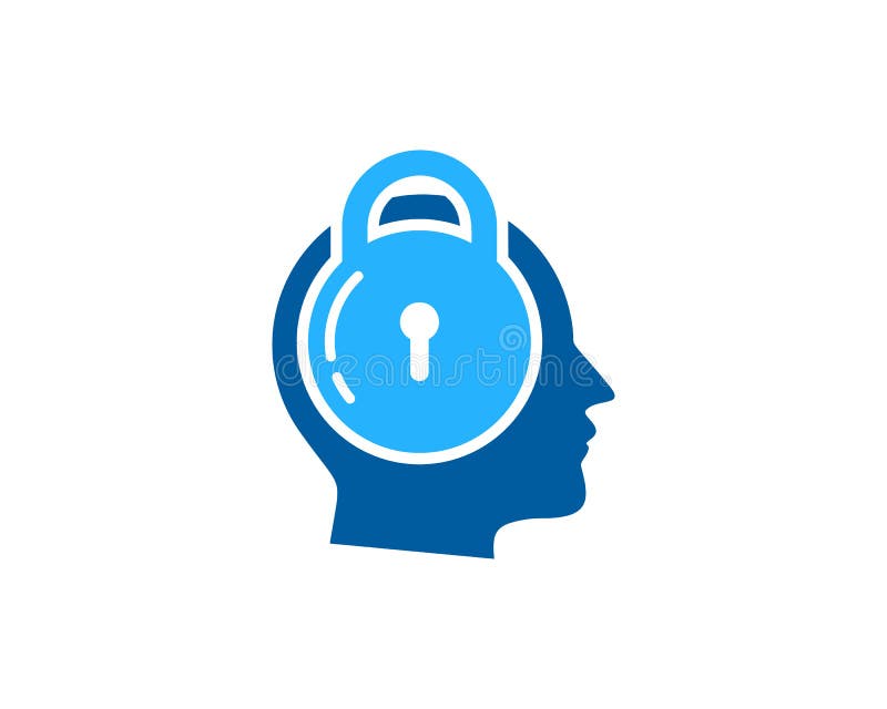 Elemento De Brain Security Icon Logo Design Ilustración del Vector ...