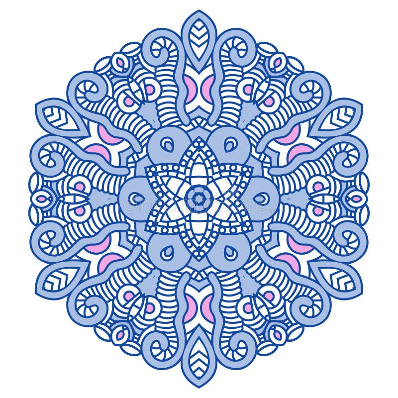 Elemento Decorativo Redondo Del Diseño Del Vector Ilustración del ...