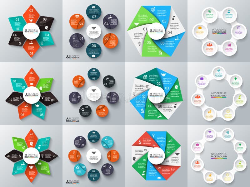 Elemento Del Cerchio Di Vettore Per Infographic Illustrazione ...