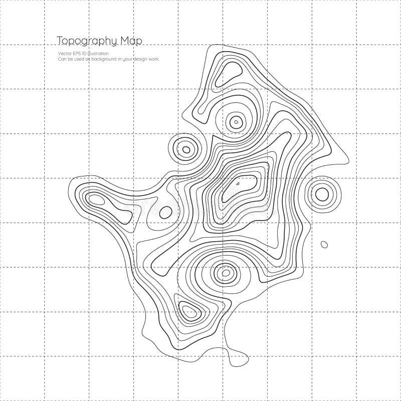 Elemento Del Dise?o Del Vector Mapa De La Topograf?a Paisaje Abstracto ...