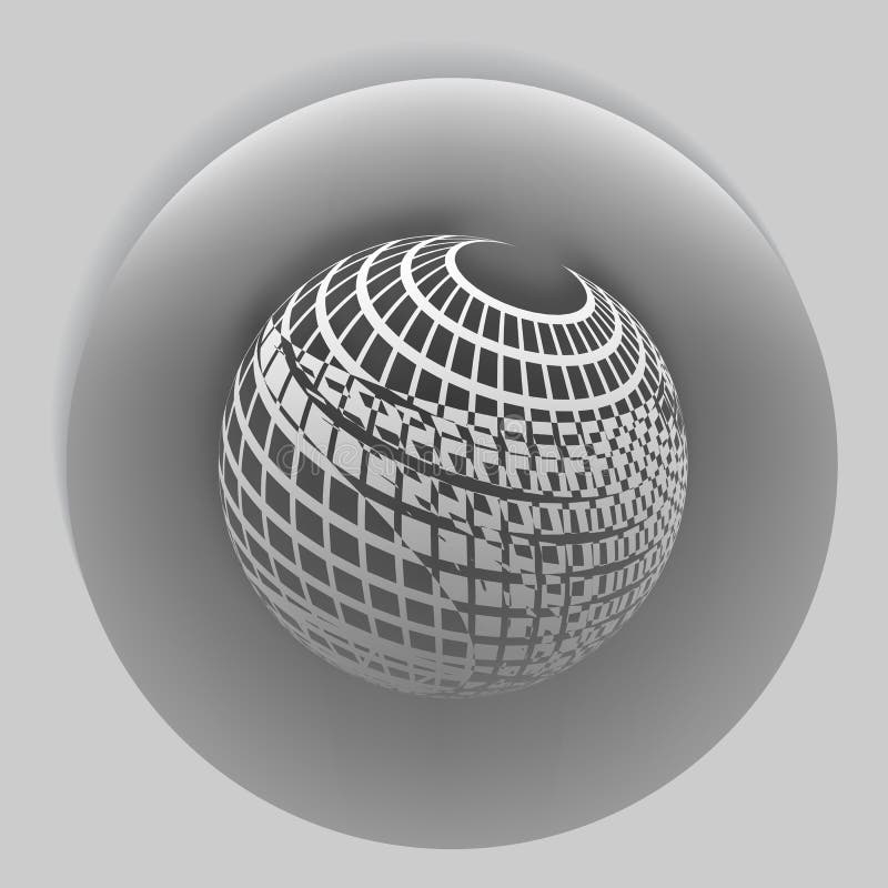Disegno della sfera 3d illustrazione vettoriale. Illustrazione di ...