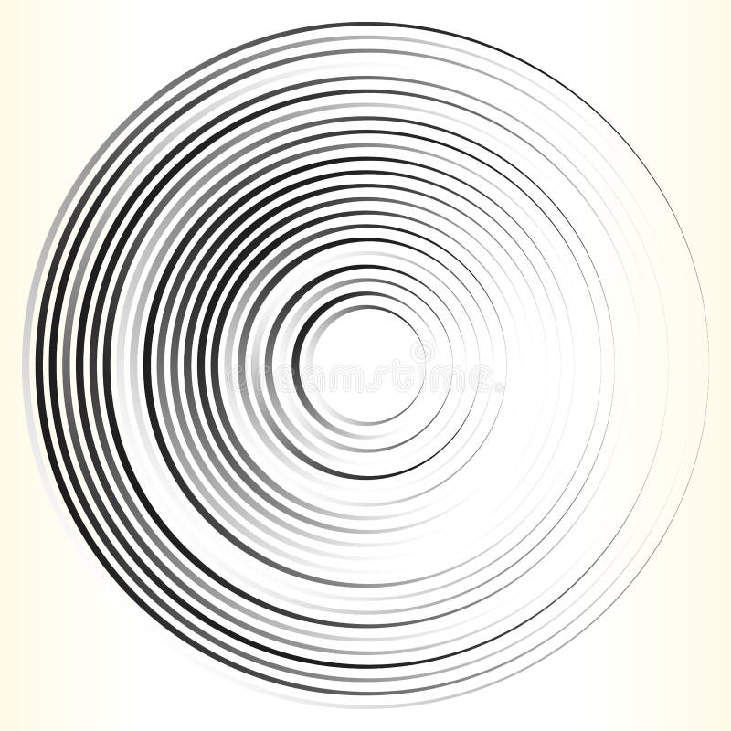 Elemento Geometrico Del Cerchio Forma Monocromatica Astratta Del ...