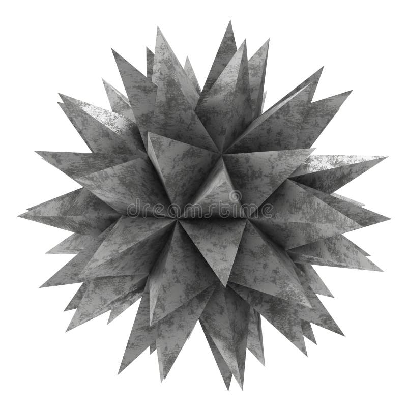 Elemento Puntiagudo Concreto Del Extracto De La Esfera Stock de ...