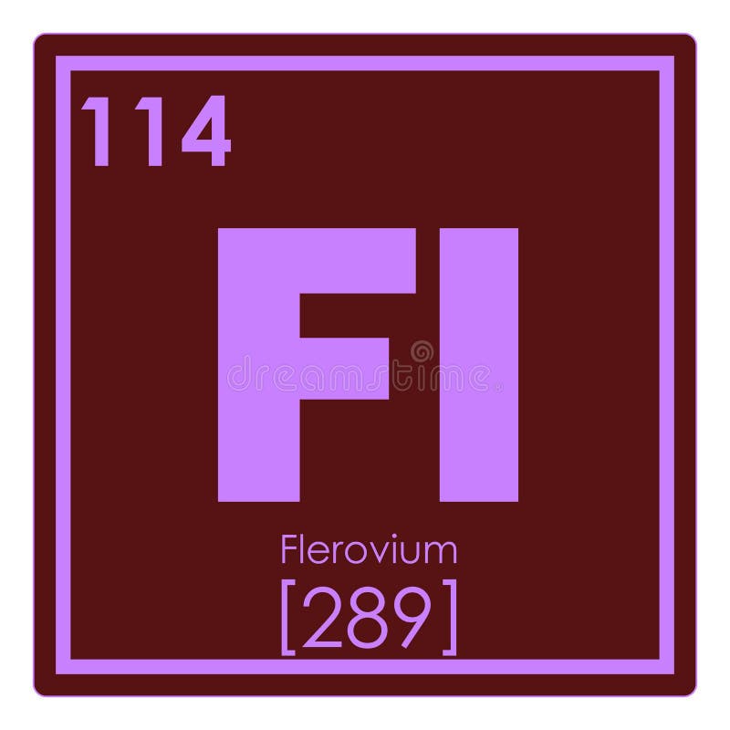 Flerovium 114 Elemento Metales Alcalinos De Tierra Elemento Químico De ...
