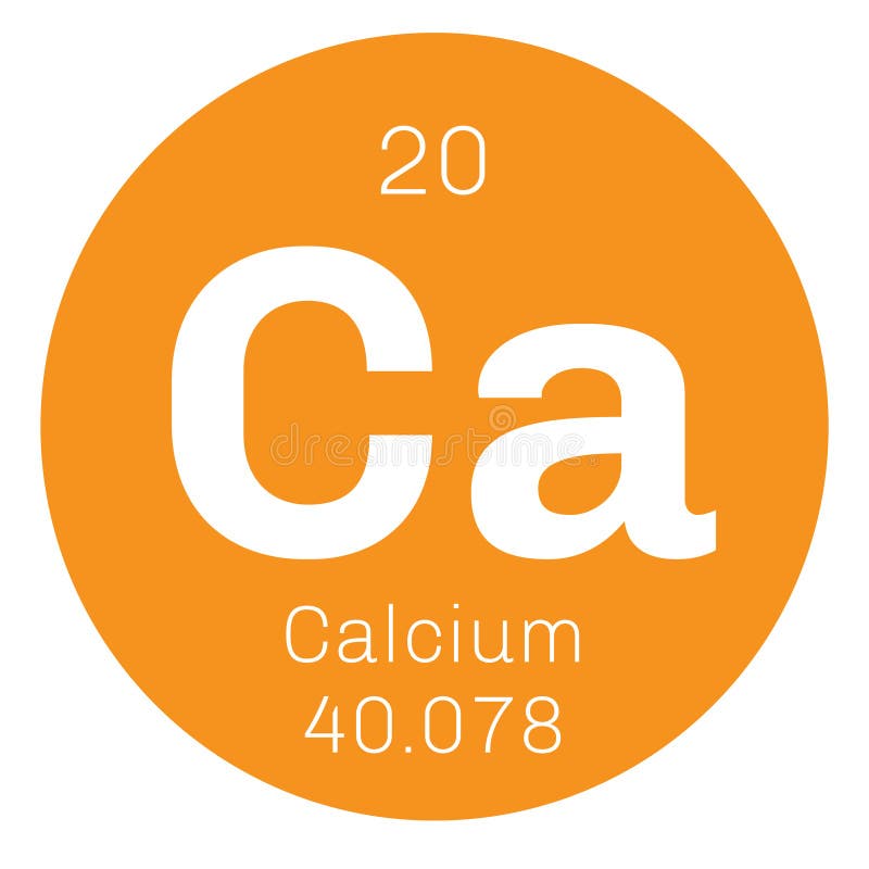 Elemento Químico Del Calcio Ilustración del Vector - Ilustración de ...