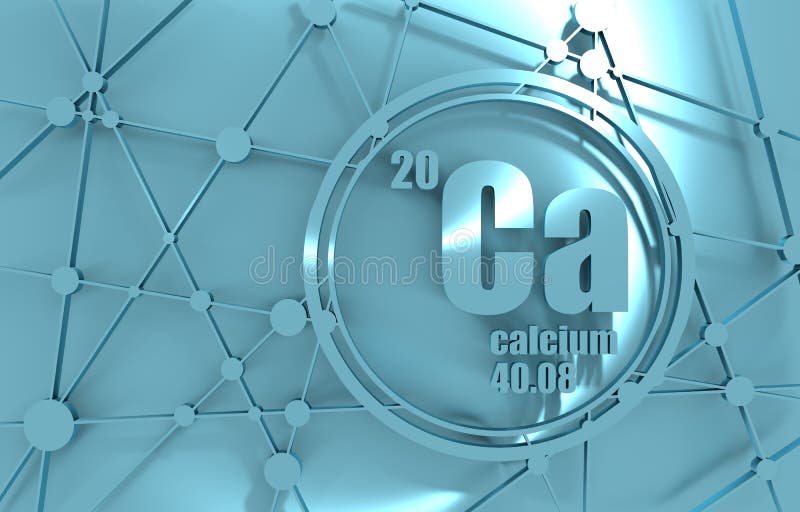Elemento Químico Del Calcio Ilustración del Vector - Ilustración de ...