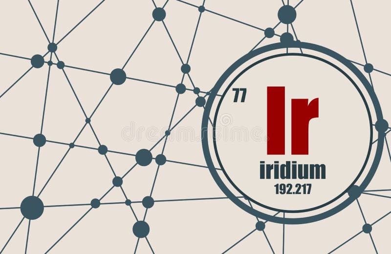 Elemento Químico Del Iridio Stock de ilustración - Ilustración de ...