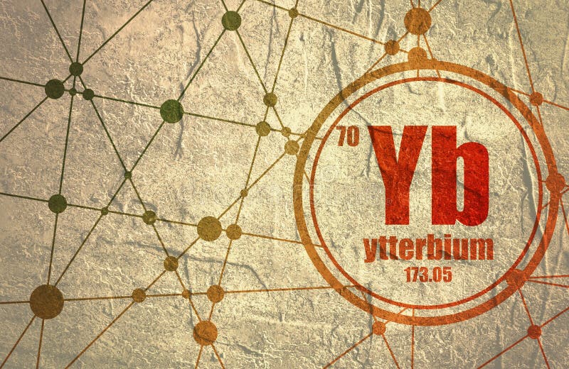Elemento Químico Del Iterbio Stock de ilustración - Ilustración de ...