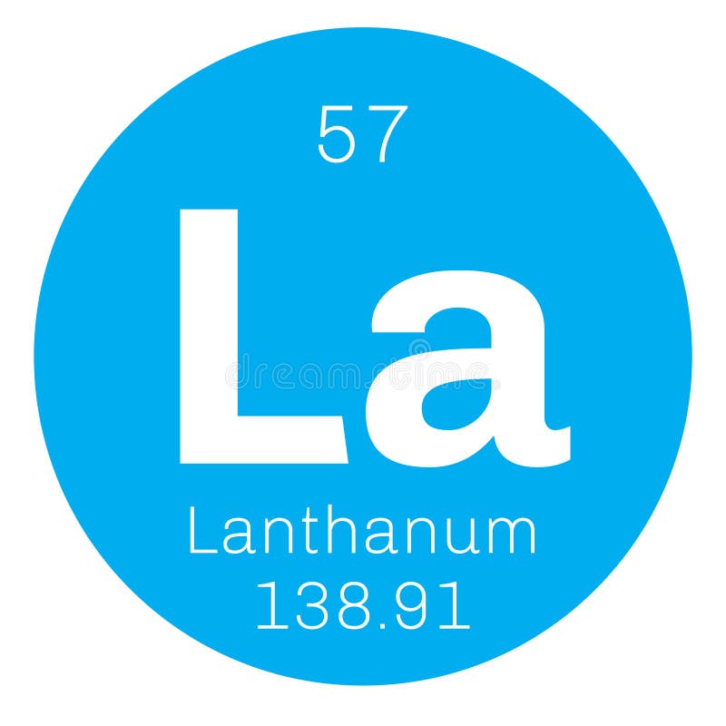 Elemento Químico Del Lantano Stock de ilustración - Ilustración de ...