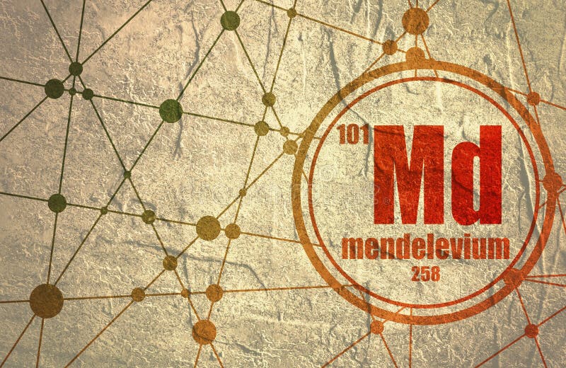 Elemento Químico Del Mendelevio Stock de ilustración - Ilustración de ...