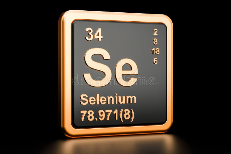 Elemento del selenio 3d stock de ilustración. Ilustración de selenio ...