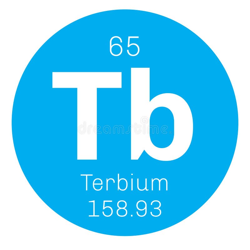 Elemento Químico Del Terbio Ilustración del Vector - Ilustración de ...