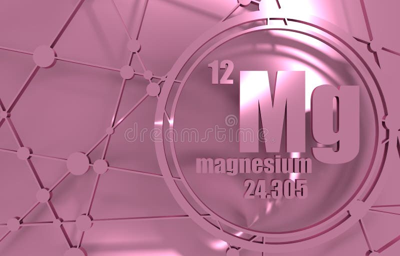Magnésio Químico 12 Elemento Da Tabela Periódica Contexto Da Molécula E ...
