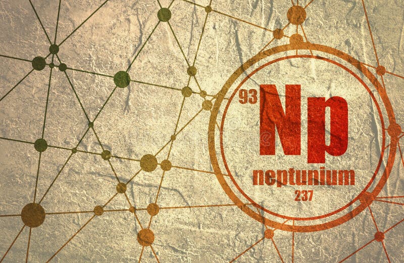 Netúnio - NP - Tabela Periódica De Elemento Químico Ilustração Stock ...