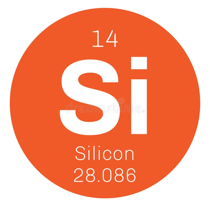 Elemento Químico Do Silicone Ilustração do Vetor - Ilustração de ...