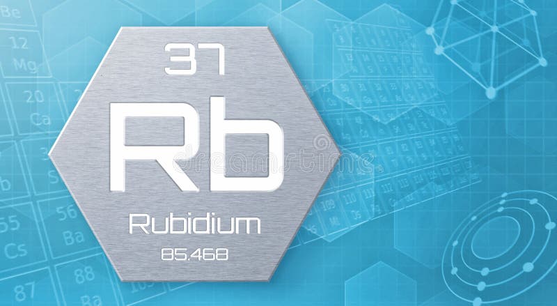 Rubidio stock de ilustración. Ilustración de elemento - 10356853