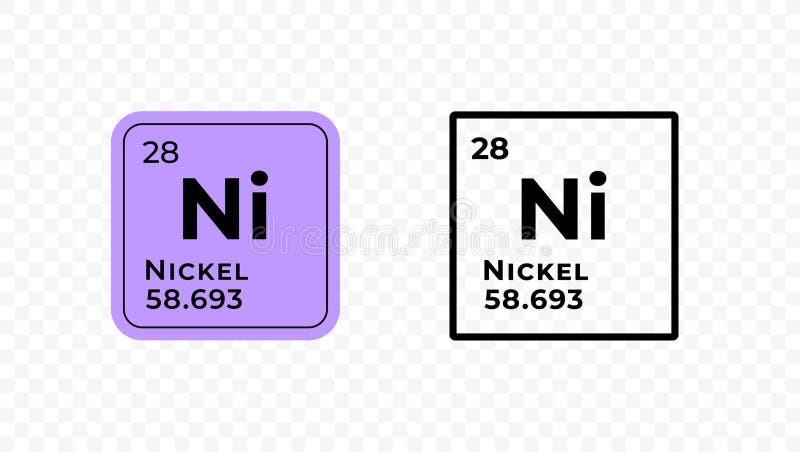 Elemento Químico De Níquel Del Vector De Tabla Periódica Ilustración del Vector - Ilustración de ...
