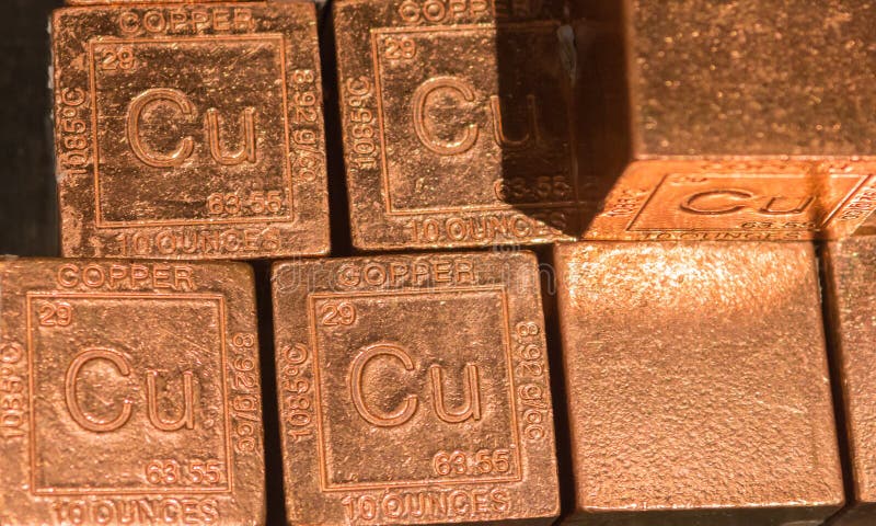 Cu - El Símbolo Del Cobre Del Elemento Imagen de archivo - Imagen de ...