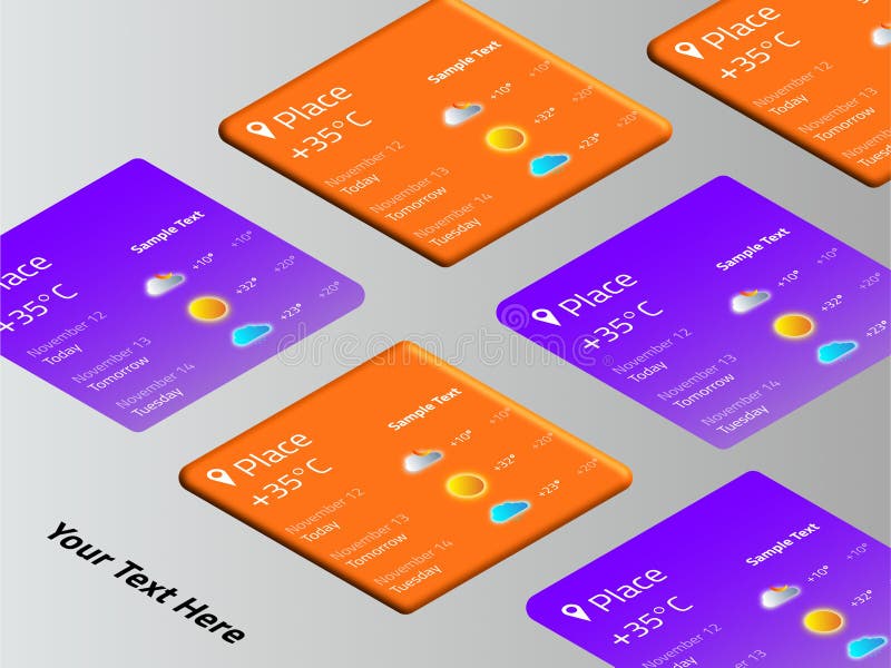 You Weather Widget Stock Illustrations – 5 You Weather Widget Stock ...