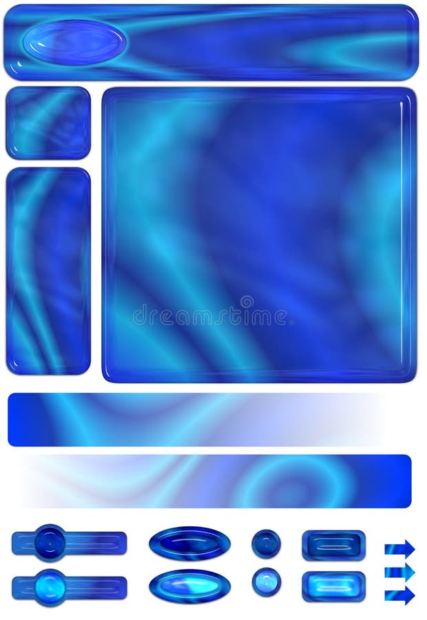 Elementos 01 Del Modelo Del Web Stock de ilustración - Ilustración de ...