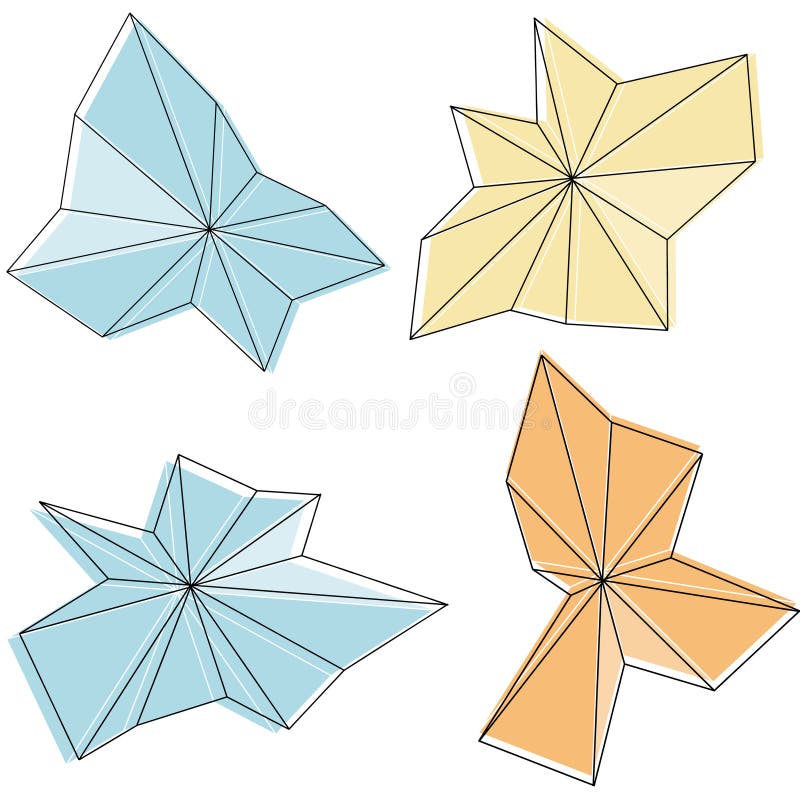 Elementos Asimétricos Abstractos Del Diseño Ilustración del Vector ...