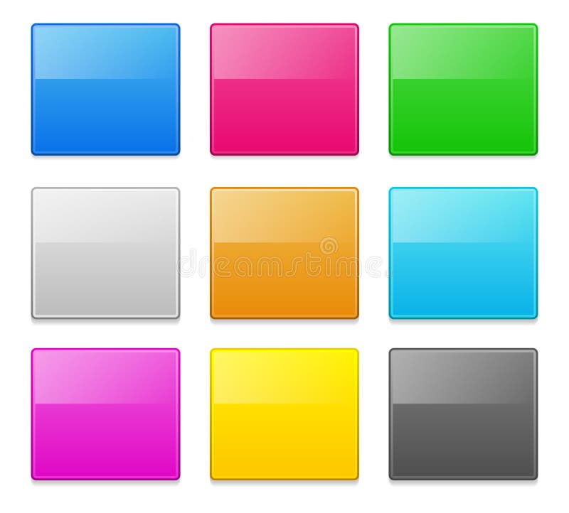 Elementos Cuadrados Del Diseño Ilustración del Vector - Ilustración de ...