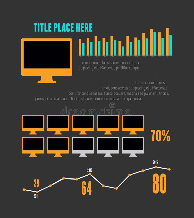 Elementos de Infographic. ilustración del vector. Ilustración de visual ...
