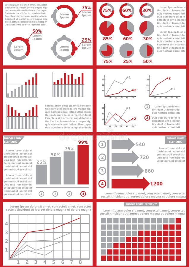 Sistema Del Gráfico De Infographic Ilustración del Vector - Ilustración ...