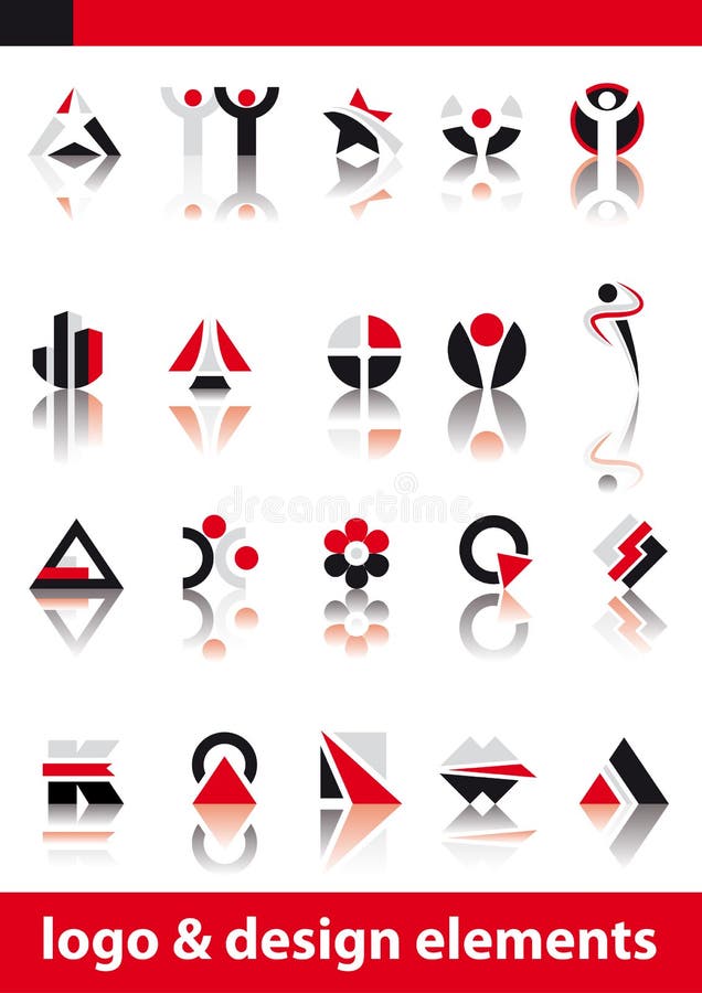 Elementos De La Insignia Y Del Diseño Del Vector Ilustración del Vector ...