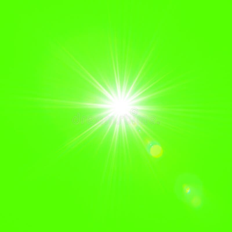 Elementos De Pantalla Verde Grandes Estrellas Del Sol Stock de ...