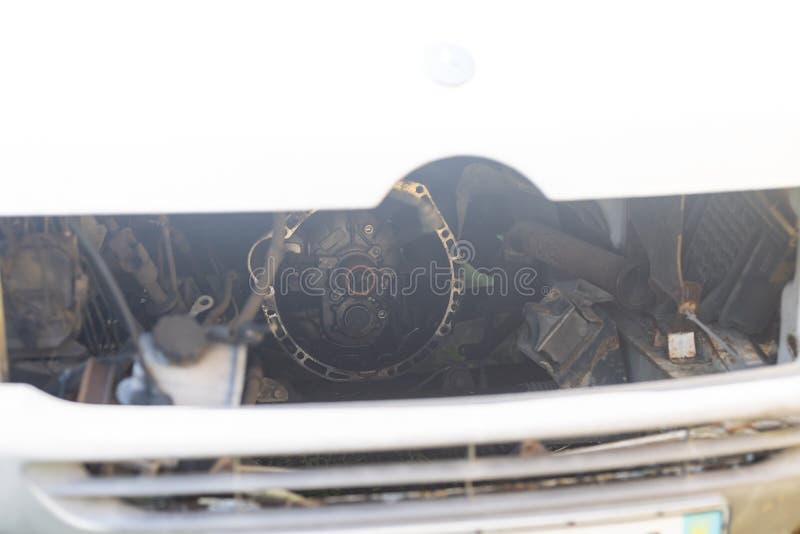 Elementos De Un Coche Averiado Foto de archivo - Imagen de motocicleta ...