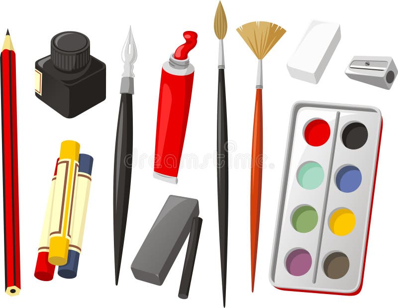 Elementos del arte stock de ilustración. Ilustración de artista - 47003696