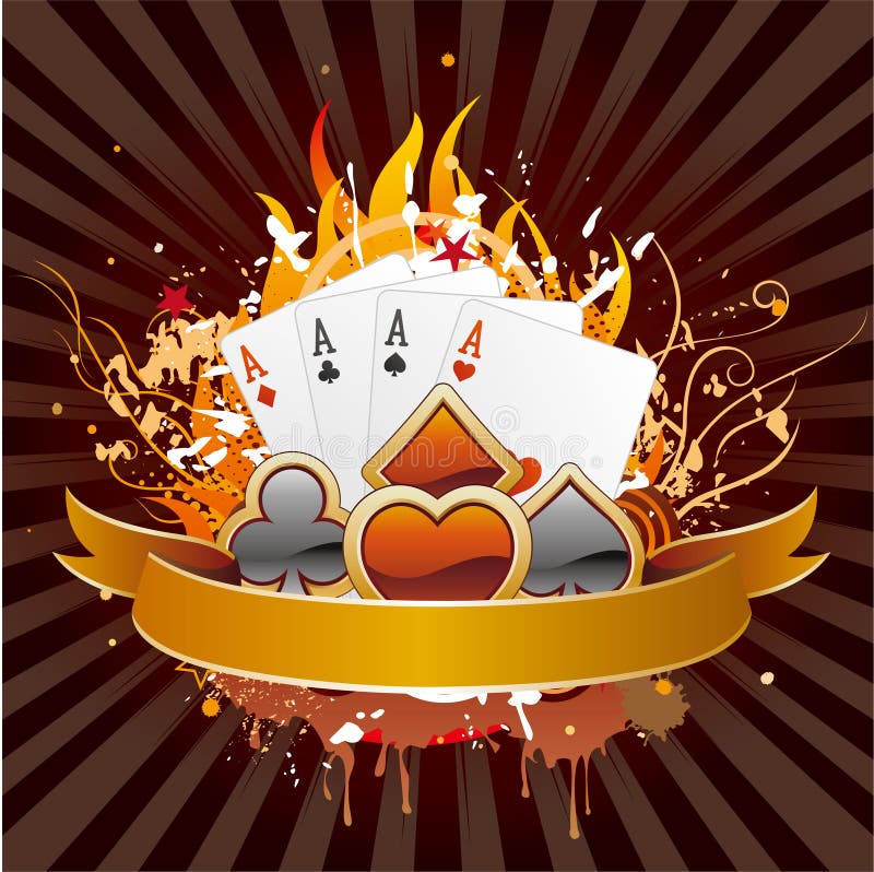 Elementos del casino ilustración del vector. Ilustración de rubor ...