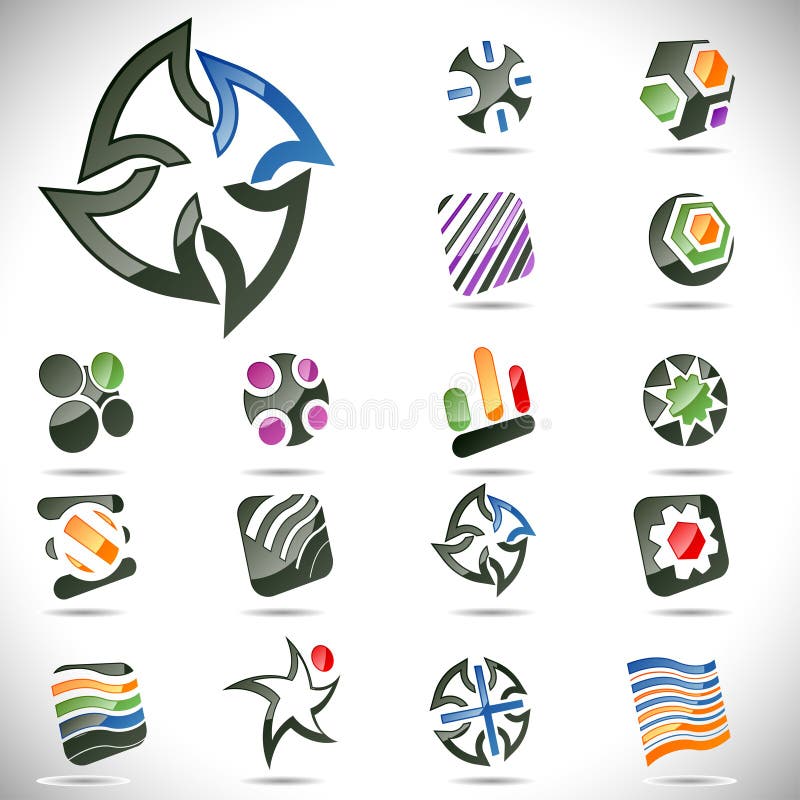 Elementos Del Diseño Del Vector. Conjunto 24. Ilustración del Vector ...