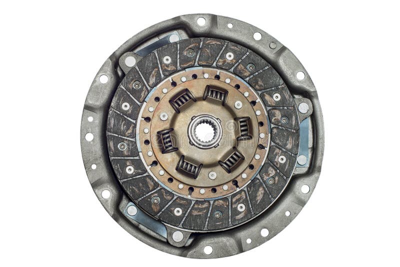 Elementos Del Embrague Del Coche En El Fondo Blanco Foto de archivo ...