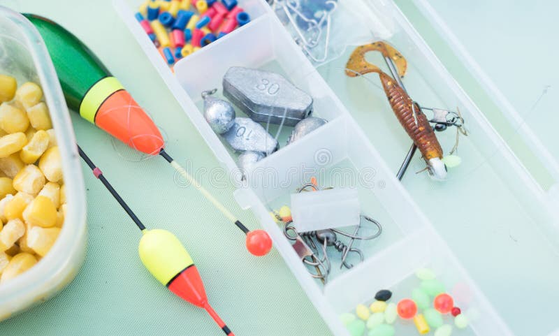 Elementos Del Barco De Pesca En La Agua De Mar Foto de archivo - Imagen ...