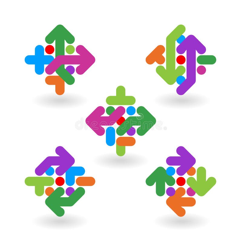 Elementos Del Extracto Del Diseño Del Logotipo Ilustración del Vector ...