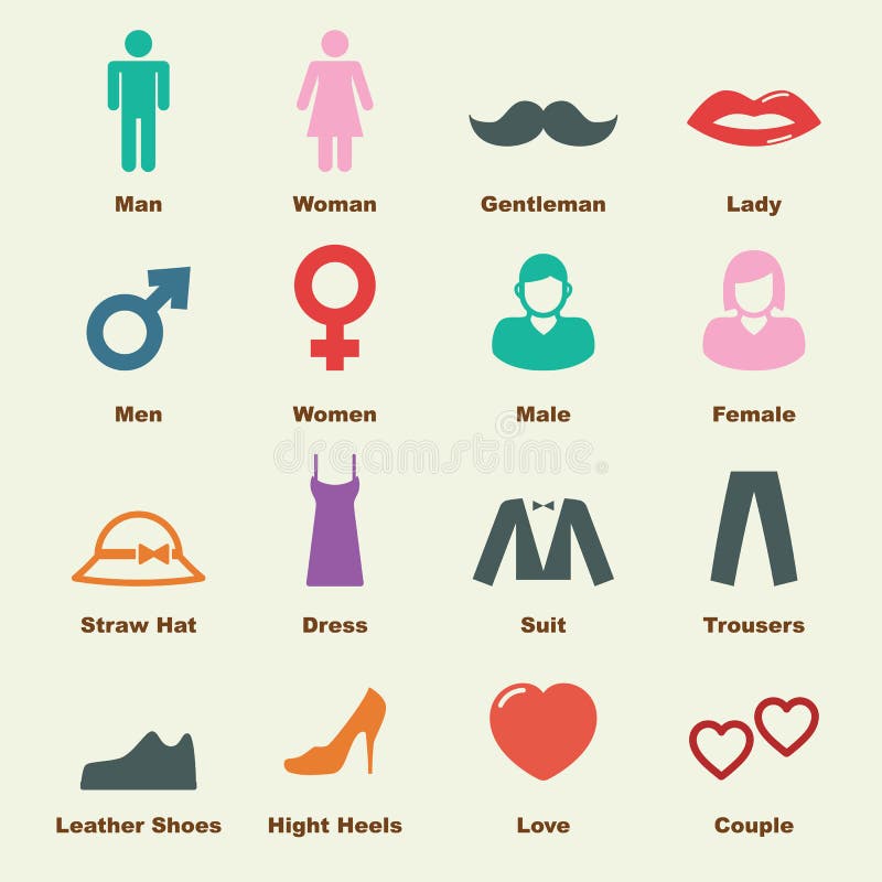 Elementos de la familia ilustración del vector. Ilustración de abuelo ...