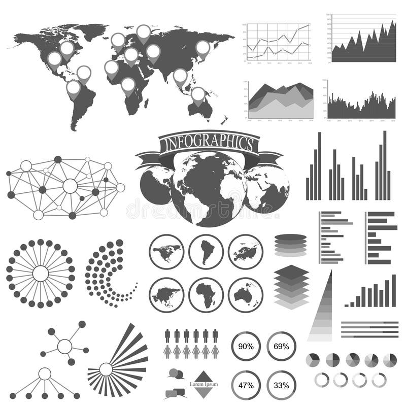 Elementos del infographics ilustración del vector. Ilustración de ...