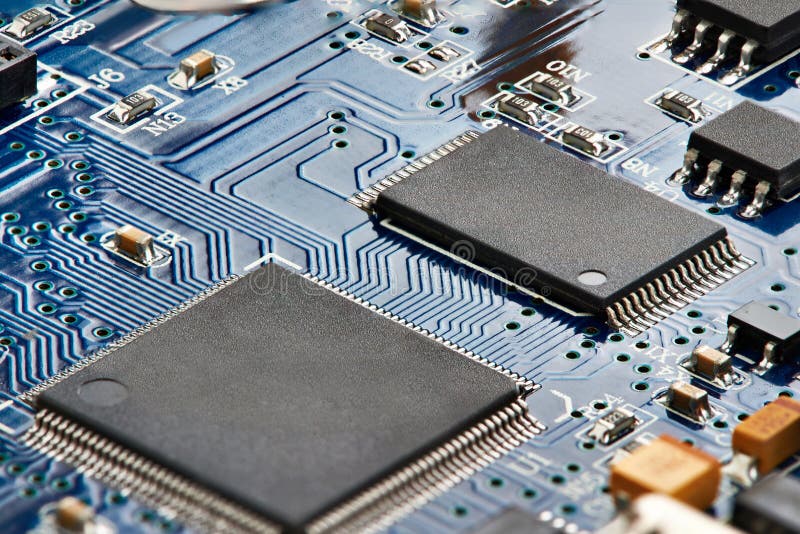 Elementos Del Microcircuito Imagen de archivo - Imagen de pastilla ...