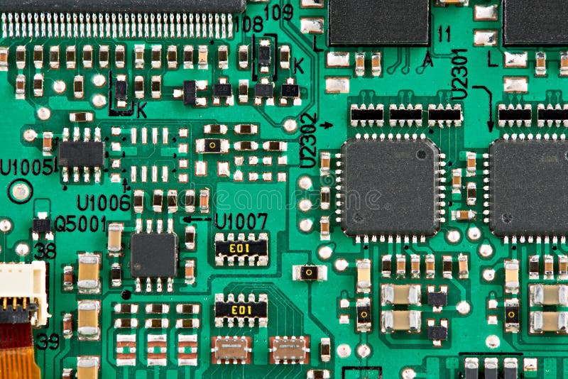 Elementos Del Microcircuito Foto de archivo - Imagen de componente ...