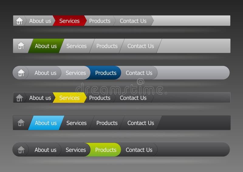Elementos del Web ilustración del vector. Ilustración de botones - 19366677