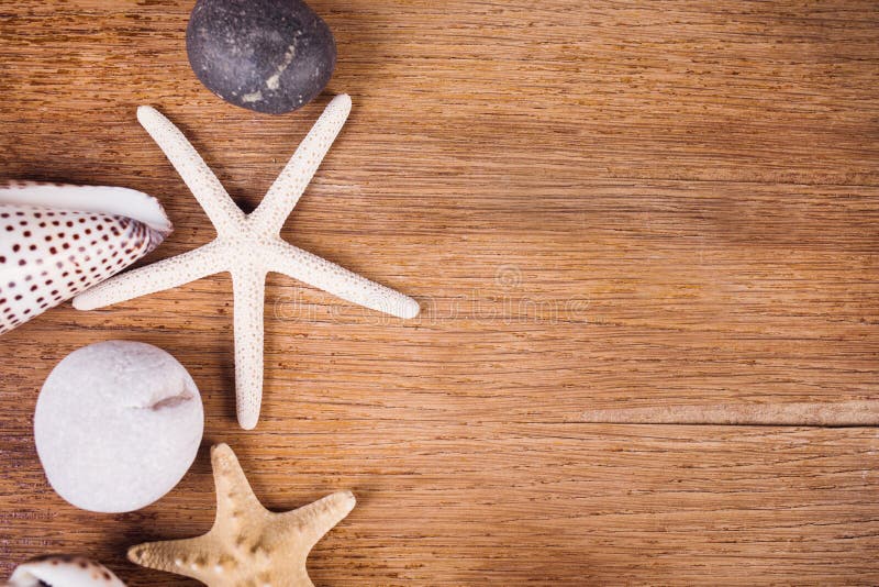 Elementos Do Mar Do Witn De Flatlay Foto de Stock - Imagem de elemento ...