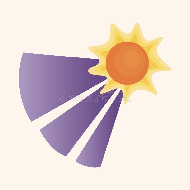 Elementos Do Tema Do Dia Ensolarado Do Tempo Ilustração do Vetor ...