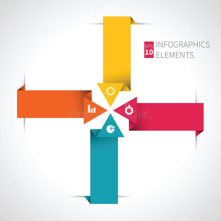 Elementos Modernos Do Infographics Da Seta Ilustração do Vetor ...