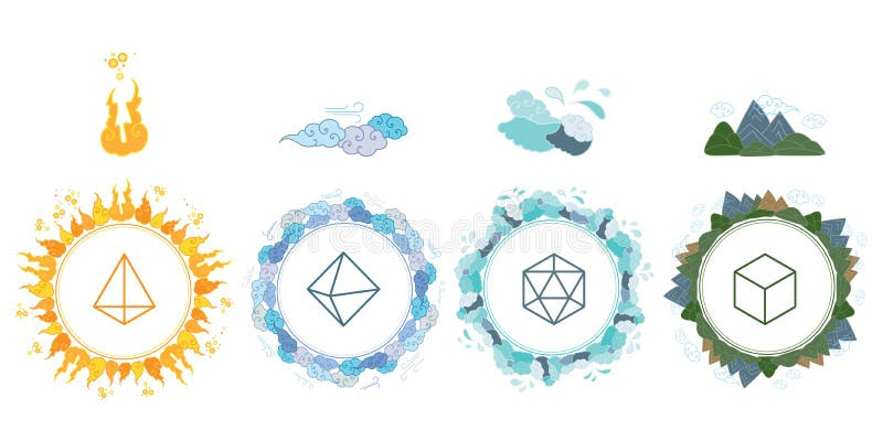 Elementos Principales Horizontales Ilustración del Vector - Ilustración ...